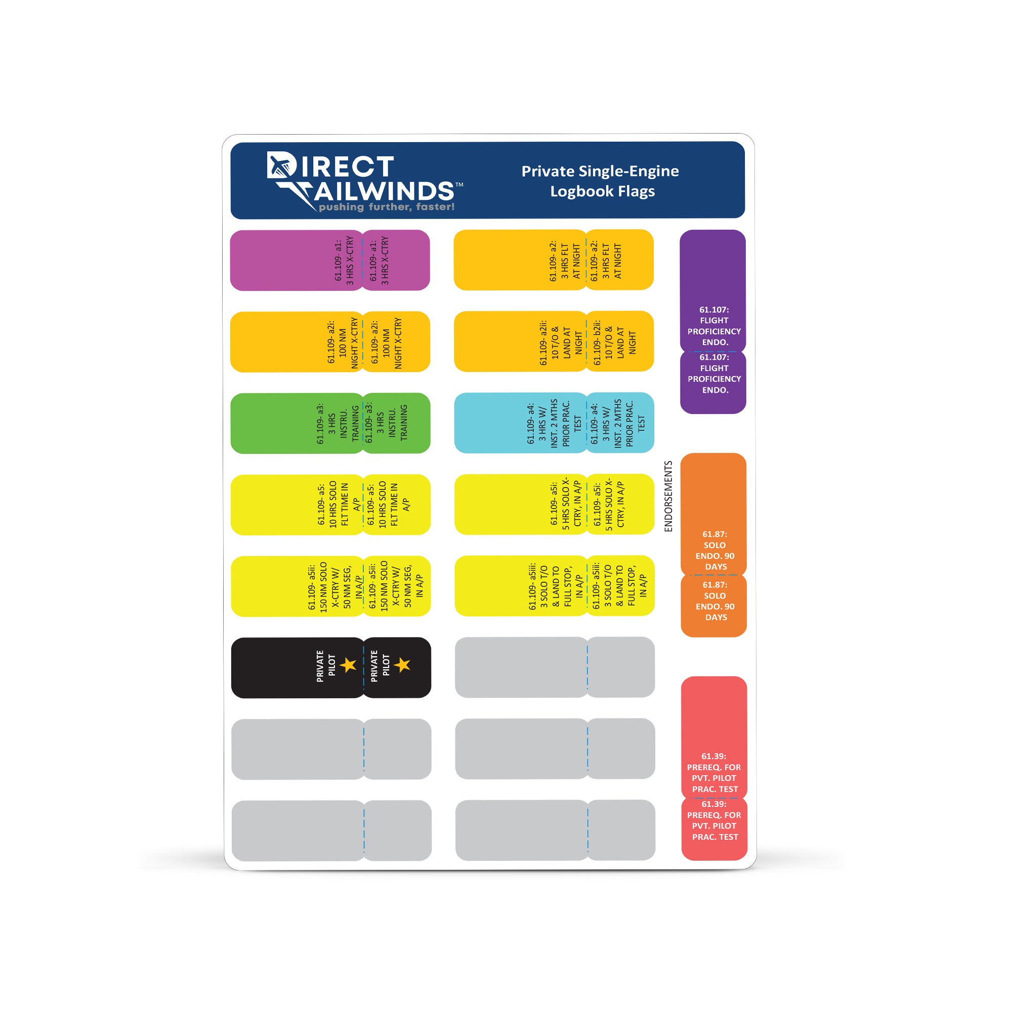 Logbook Flags: Private Pilot Single- Engine – Direct Tailwinds